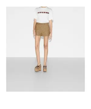 Gucci Logo Printed Crewneck T-shirt - White