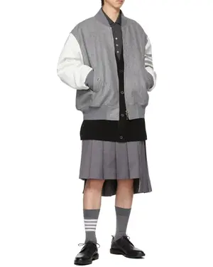 Thom Browne Contrast Trim Pocket Polo Shirt - Dark Grey