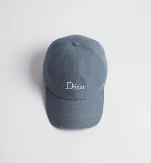 Dior Stonewashed Flannel Cap