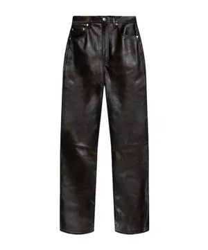 RAG  BONE Rag & Bone Belted Leather Trousers
