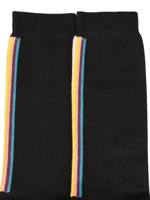 Paul Smith Crew Socks With Striped Detail