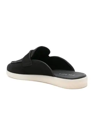 Prada Band Logo Mules - Black