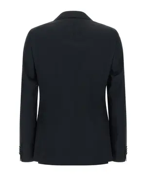 Zegna Pinstripe Single Breasted Suit Set - Blue