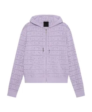 Givenchy 4g Monogram Lace Zip-up Hoodie