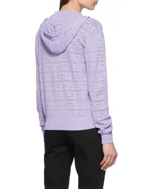 Givenchy 4g Monogram Lace Zip-up Hoodie