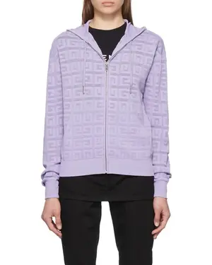 Givenchy 4g Monogram Lace Zip-up Hoodie