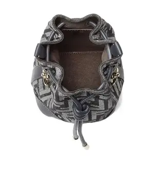 Fendi Mon Tresor Ff Jacquard Mini Bucket Bag