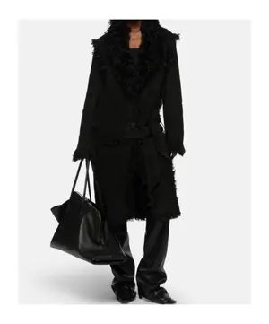 Attico Long Coat With Belt