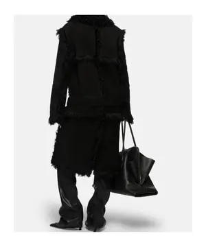 Attico Long Coat With Belt