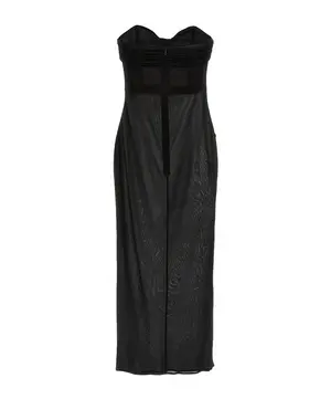 Magda Butrym Strapless Bustier Midi Dress