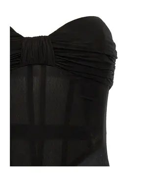 Magda Butrym Strapless Bustier Midi Dress