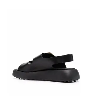 TOD'S Double Buckle Strap Sandals