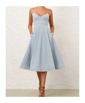 Zimmermann Denim Corset Midi Dress