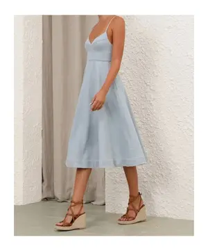 Zimmermann Denim Corset Midi Dress
