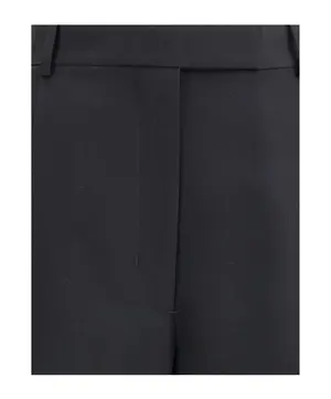 TOM FORD Wool Pleated Trousers - Black