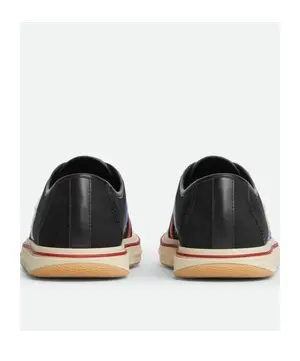 Bottega Veneta Eliot Perforated Lace-up Sneakers - Black