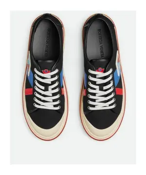Bottega Veneta Eliot Perforated Lace-up Sneakers - Black