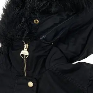 Barbour Long-sleeved Coat With Hood And Belt