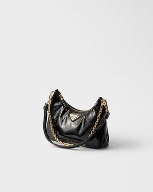 Prada Re-edition Mini Handbag With Chain Strap - Black