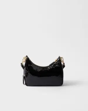 Prada Re-edition Mini Handbag With Chain Strap - Black