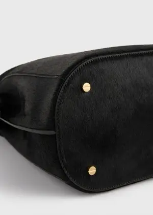 TOTEME Buckled Bucket Bag - Black