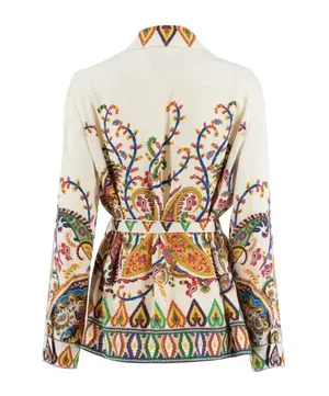 Etro Paisley Printed Belted Jacket