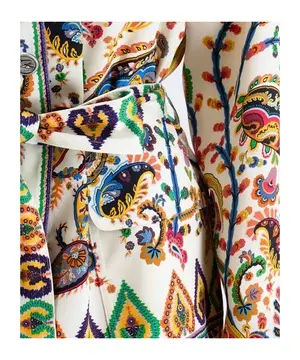 Etro Paisley Printed Belted Jacket