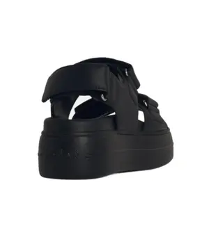Hogan Strapped Round Toe Sandals - Black