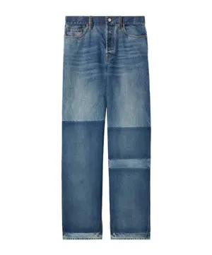 Gucci Two-tone Paneled Denim Jeans