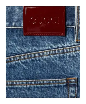 Gucci Two-tone Paneled Denim Jeans