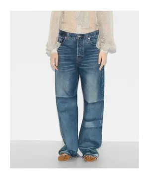 Gucci Two-tone Paneled Denim Jeans