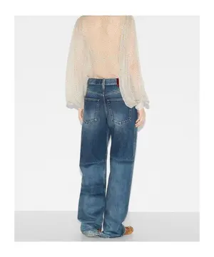 Gucci Two-tone Paneled Denim Jeans