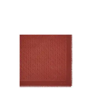 Fendi Silk And Wool Shawl - Brown