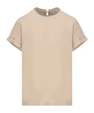Brunello Cucinelli Embellished Crewneck T-shirt - C8539