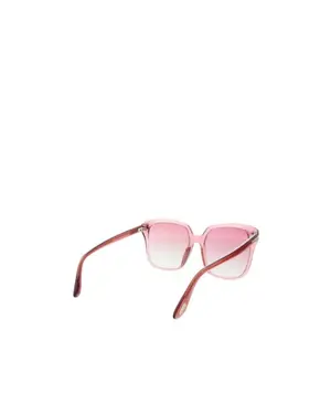 TOM FORD Logo Square Frame Sunglasses - Pink