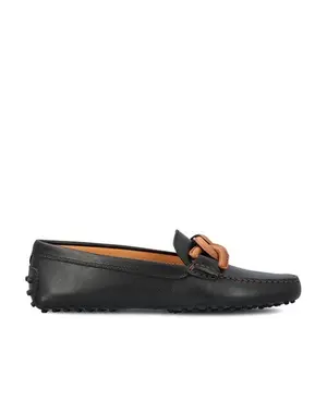 TOD'S Leather Slip-on Loafers With Horsebit Detailing