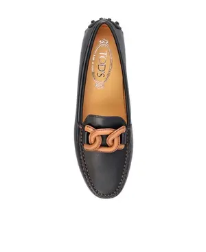 TOD'S Leather Slip-on Loafers With Horsebit Detailing