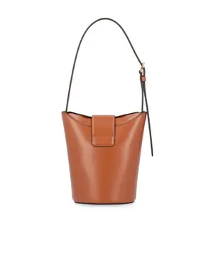 FERRAGAMO Trifolio Shoulder Bucket Bag