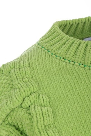 Bottega Veneta Alphabet Motif Ribbed-knit Jumper - Green