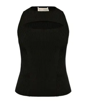 Alexander Mcqueen Collared Camis Tanks For Women