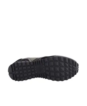 Valentino Garavani Rockrunner Camouflage Lace-up Sneakers - Black