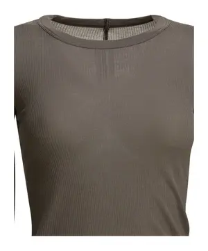 Rick Owens Temple Cropped Rib Long Sleeve T-shirt