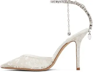 JIMMY CHOO Saeda 100 Pointed Toe Stiletto Sandals