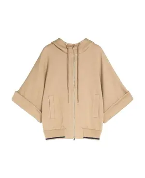 Max Mara Zip Up Hooded Casual Jacket