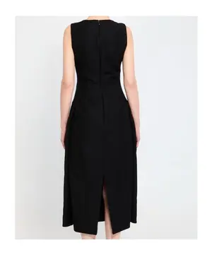 Jacquemus Tablier Scoop Neck Midi Dress