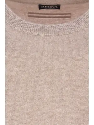 Zegna Crew Neck Sweater With Long Sleeves