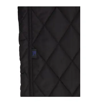 Burberry Quilted Long Sleeve Jacket With Patch Pockets - Black