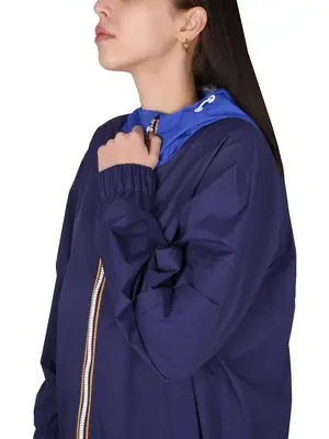 K-WAY Zip-up Hooded Jacket - Blue