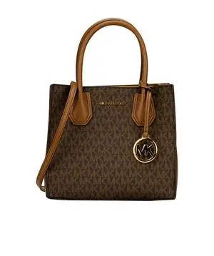 Michael Kors Logo Print Shoulder Bag With Top Handle