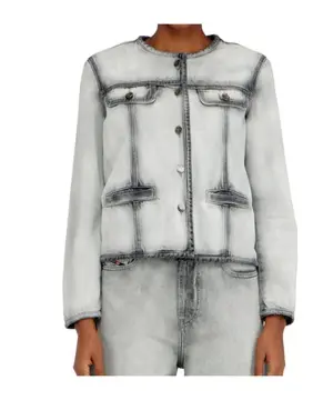 DIESEL® De-grafy-fsi Buttoned Denim Jacket